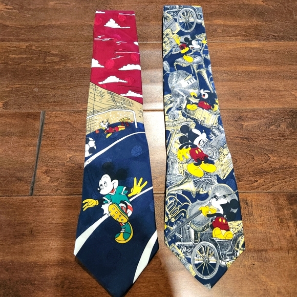 Disney | Accessories | 2 Mickey Mouse Ties | Poshmark